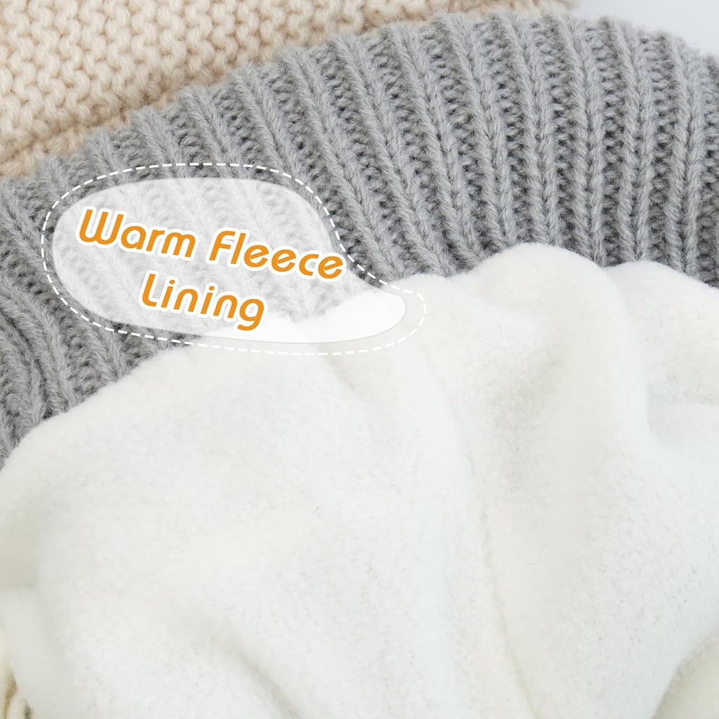 Warm Knitted Pet Ear Warmer Hat for Winter (Dogs)