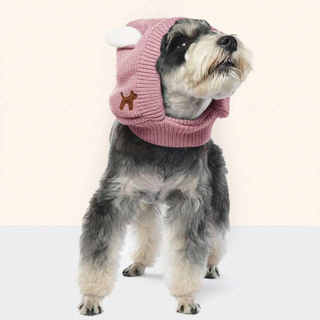 Warm Knitted Pet Ear Warmer Hat for Winter (Dogs)